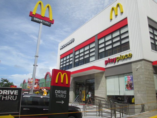 Beige Roll-up Shades for the new McDonald’s at Pagbilao, Quezon Branch