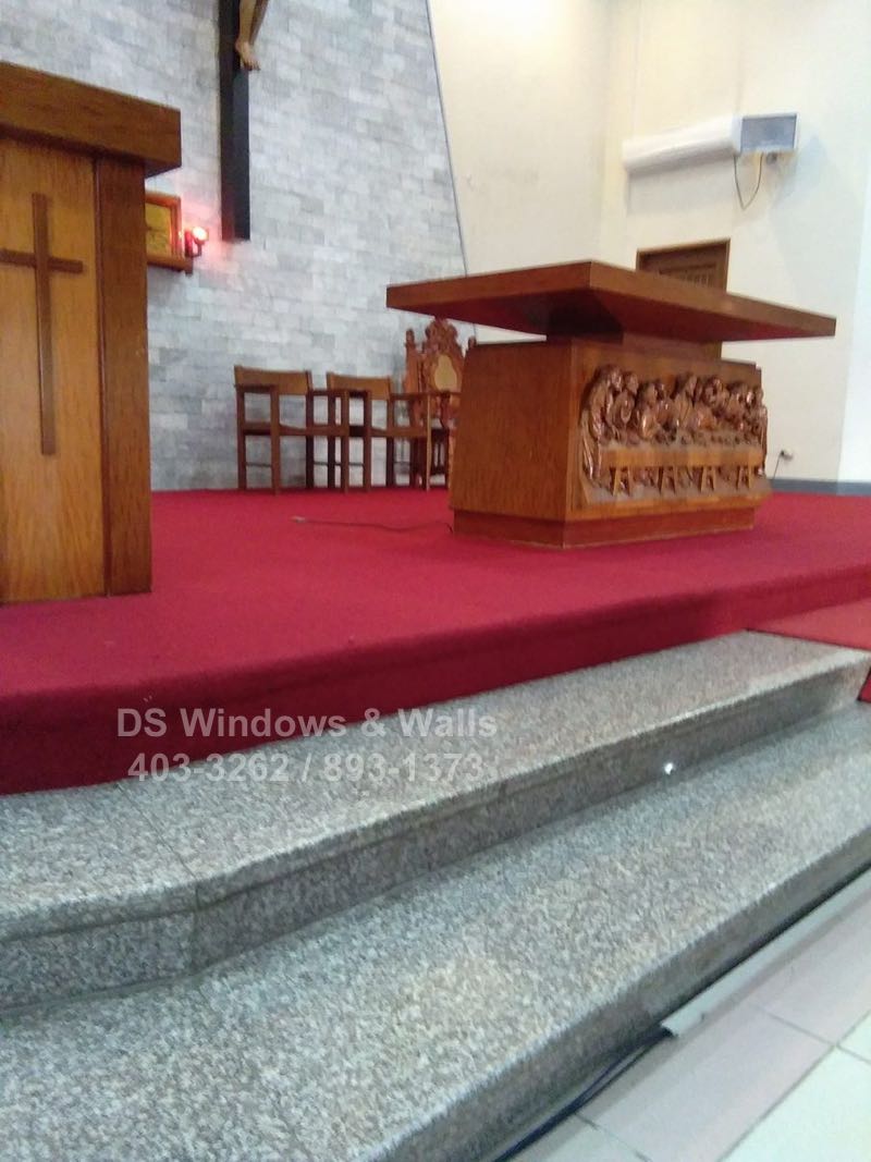 Red Carpet Roll for Church Altar and Central Aisles